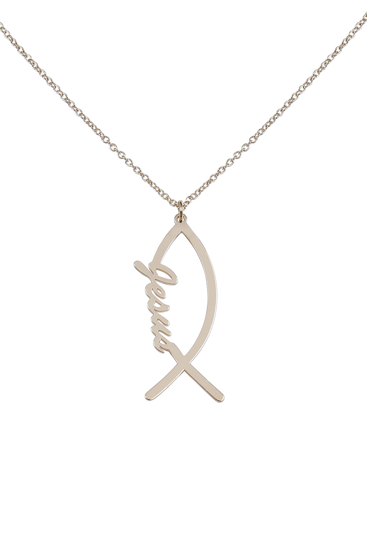 JESUS FISH PENDANT NECKLACE – MYS Wholesale