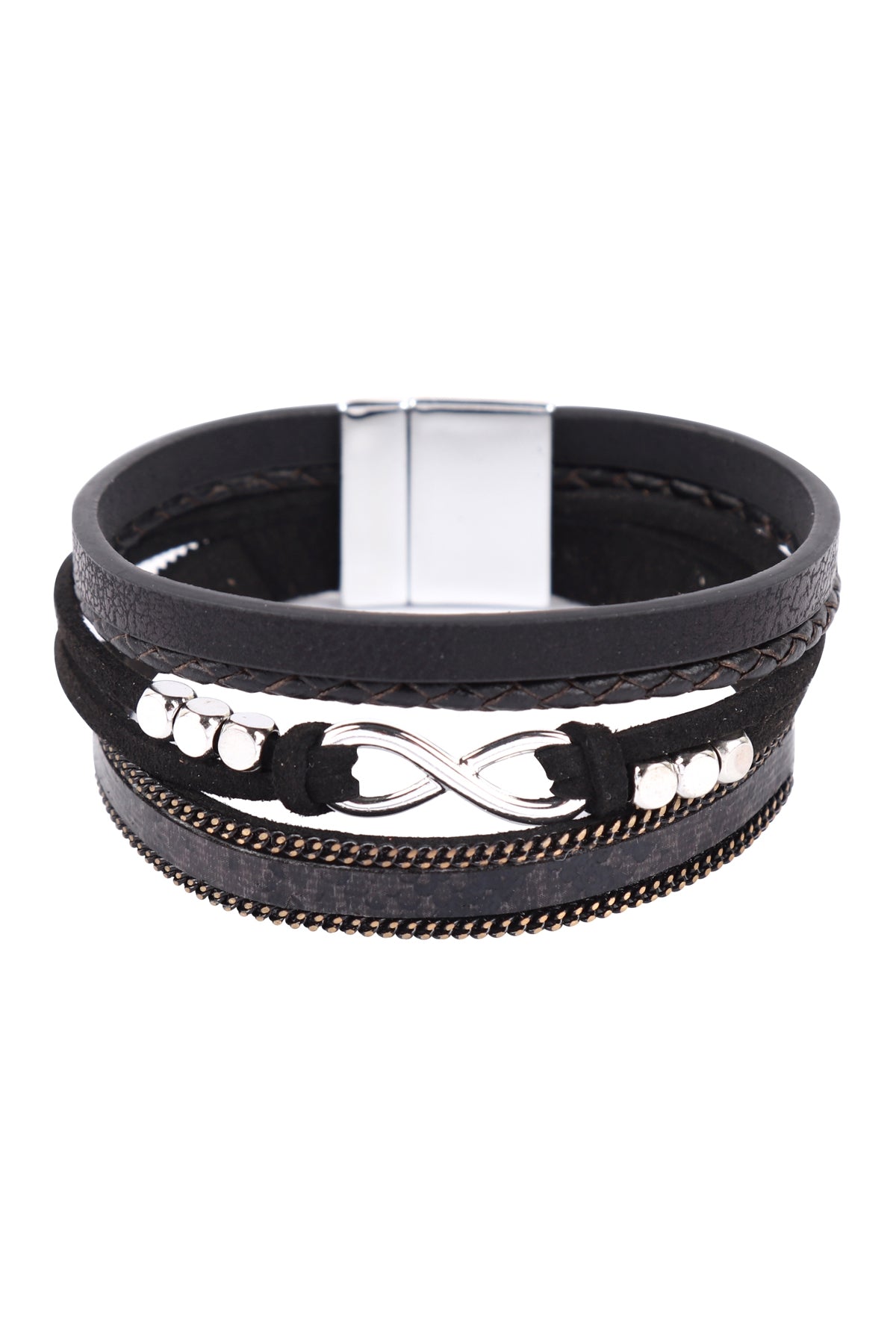 W/ INFINITY SYMBOL MAGNETIC LOCK BRACELET – MYS Wholesale