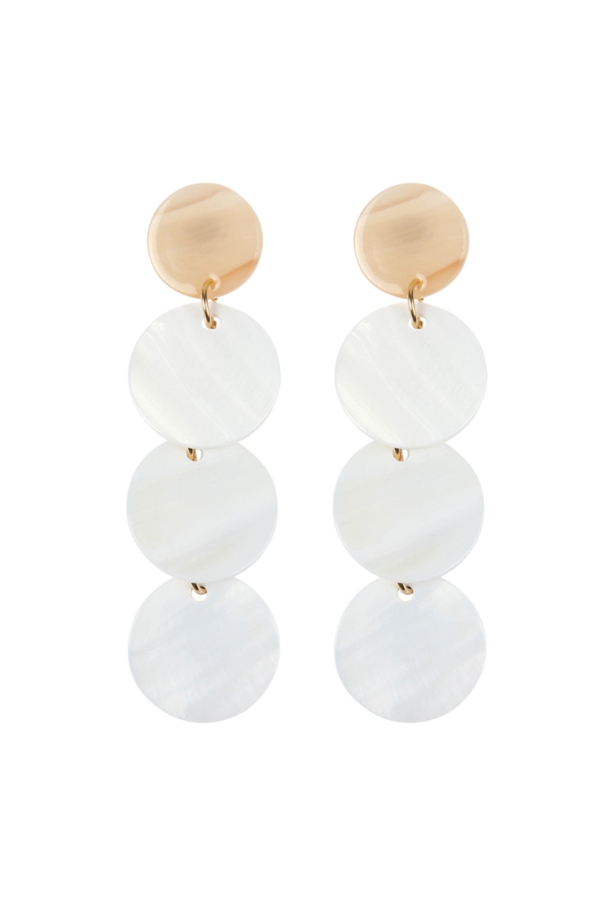 DISC SEASHELL STATEMENT EARRINGS – MYS Wholesale