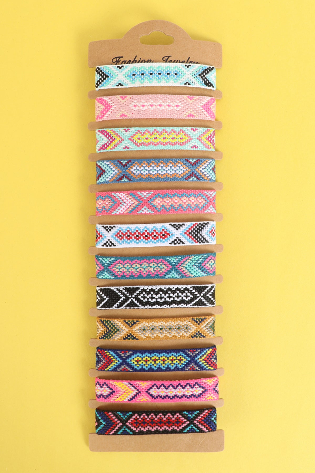 AZTEC PATTERN BRAIDED ASSORTED BRACELET – MYS Wholesale