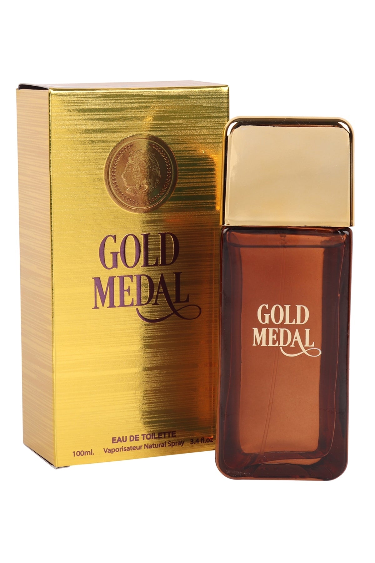 GOLD MEDAL SPRAY COLOGNE EAU DE TOILETTE FOR MEN - 100ML/3.4 FL.OZ ...