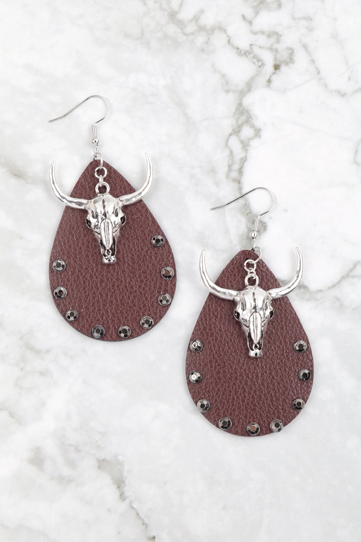 BULL HORN WESTERN TEARDROP EARRINGS – MYS Wholesale