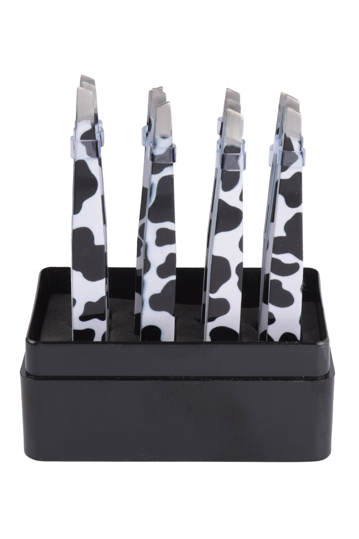 EYEBROW TWEEZER COW PRINT ASSORTED SET/12PCS – MYS Wholesale