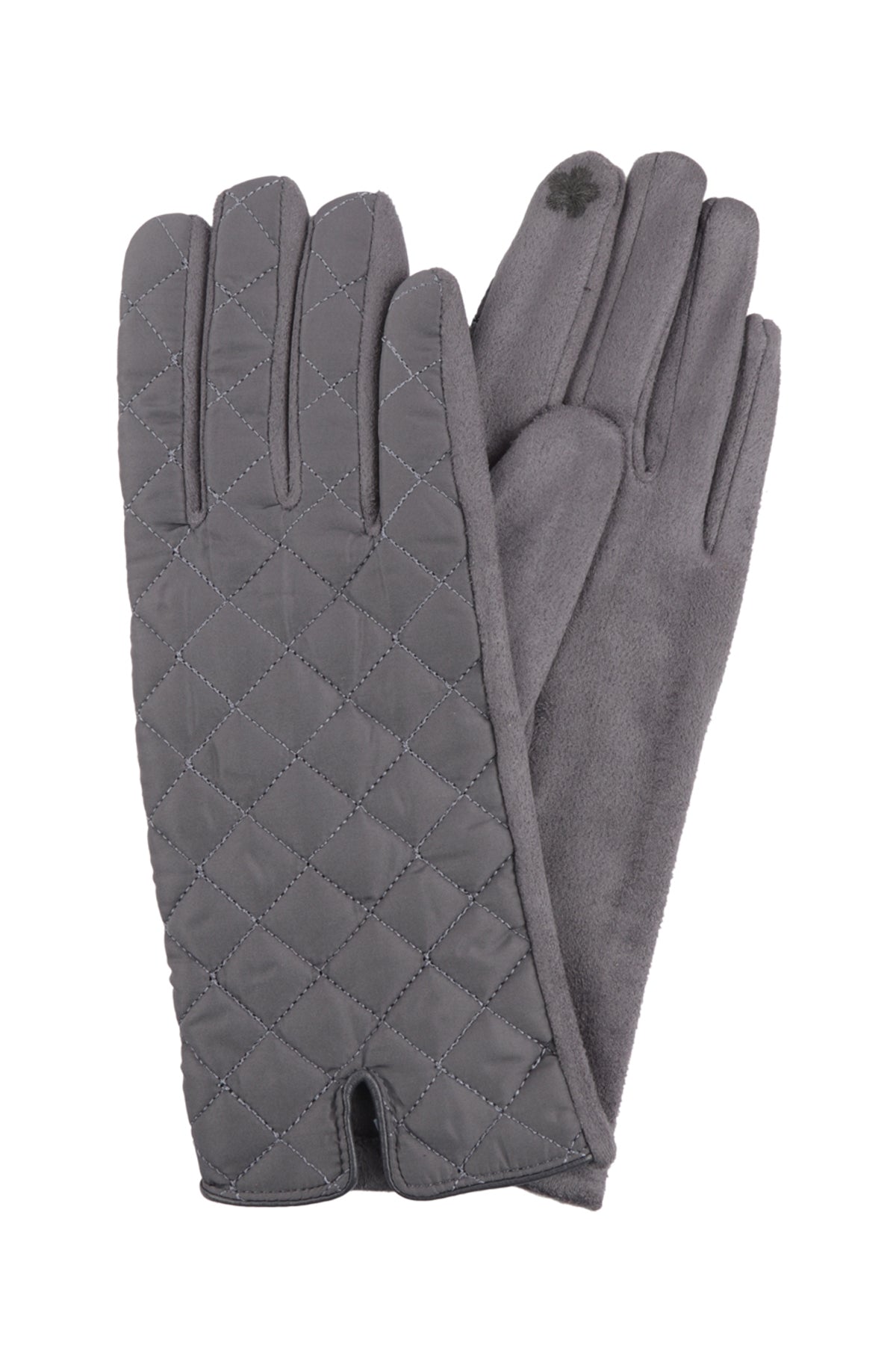 QUILTED DIAMOND PATTERN SMART TOUCH GLOVES – MYS Wholesale