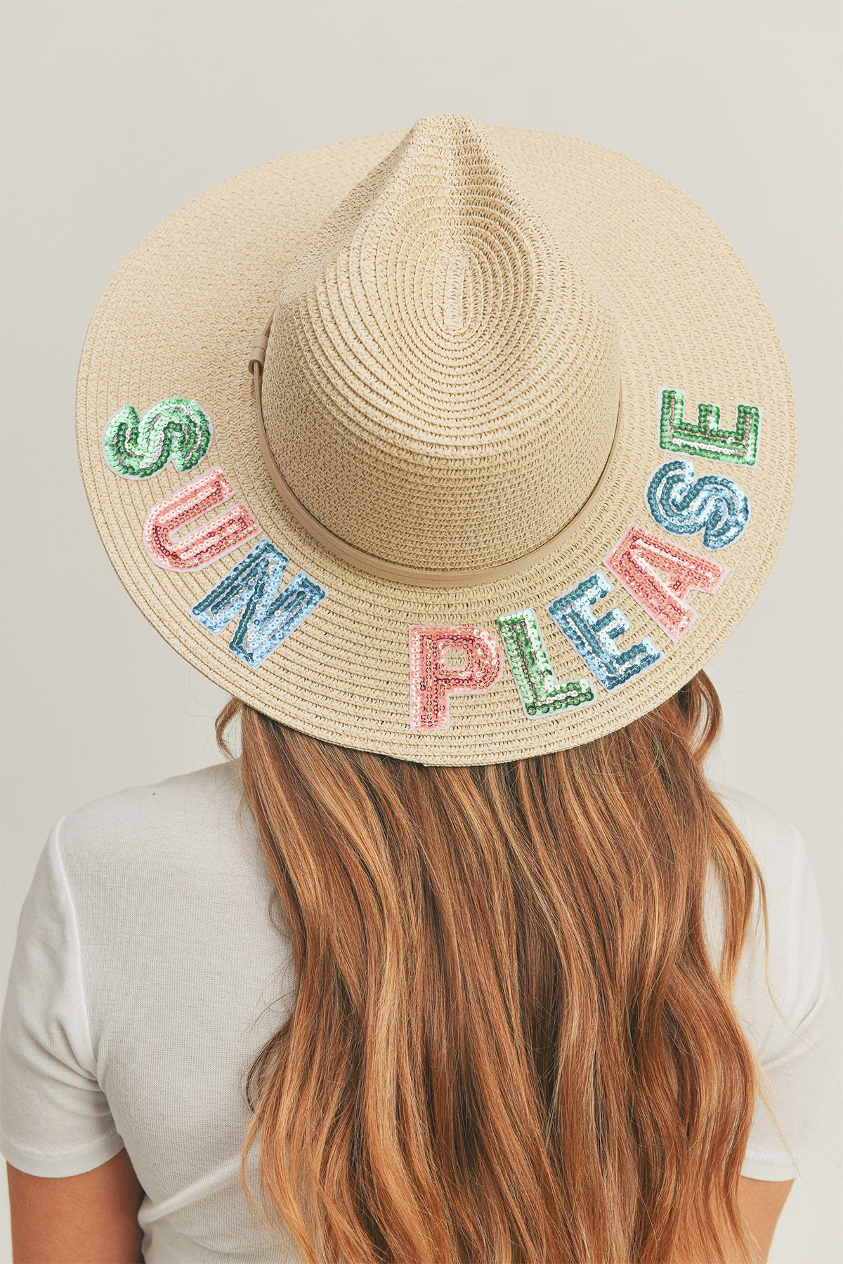 SEQUIN LETTER SUN PLEASE PANAMA HA – MYS Wholesale